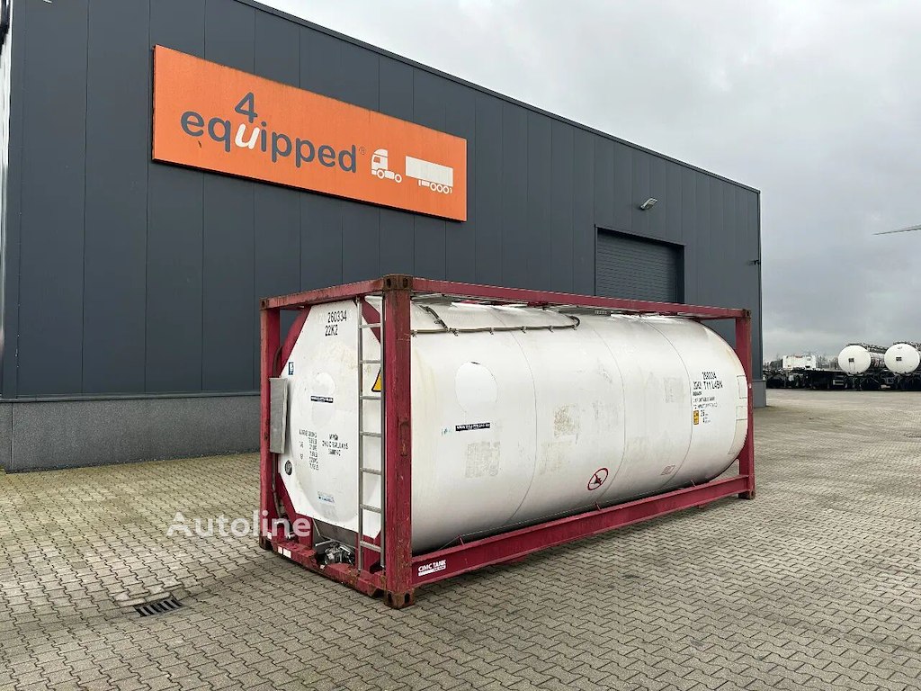 CIMC FOOD 20FT ISO / 25.930L-1-COMP. / L4BN / UN Portable / T11 / 5Y rezervoar-kontejner 20 stopa