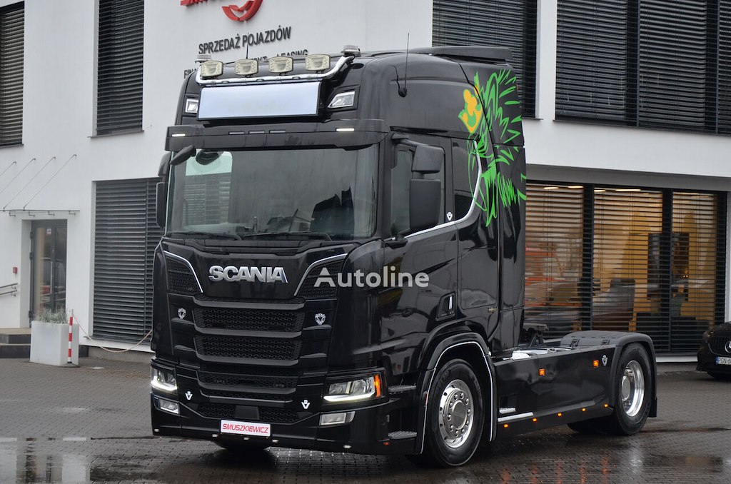 Scania R 580 / V8 / 4 PODUSZKI / KLIMA P. / NAVI /FULL LED / ACC / 7436 tegljač