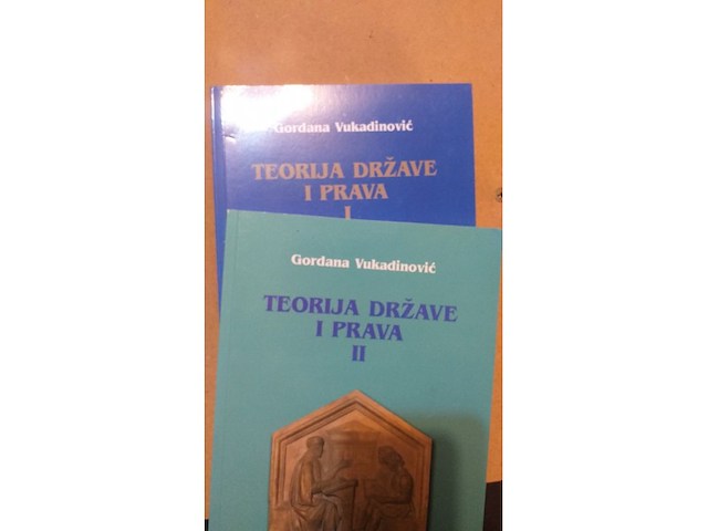 Teorija države i prava I i II - Gordana Vukadinović