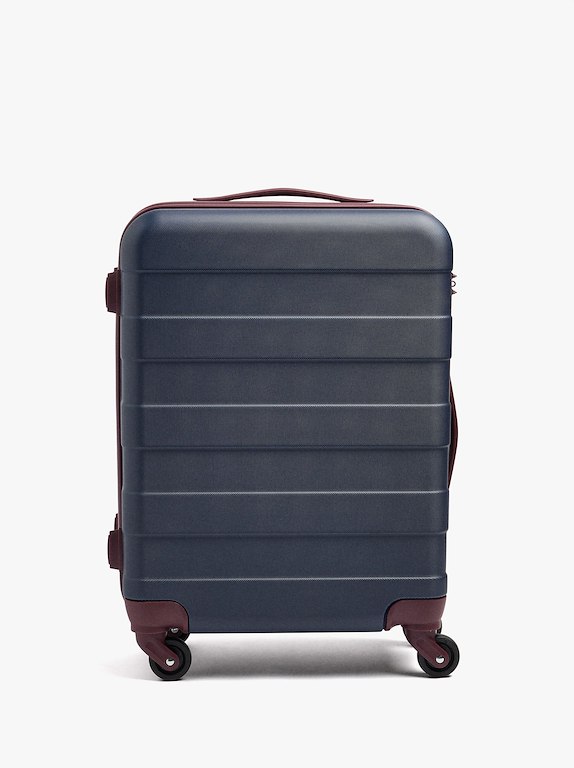 STRIPED TRAVEL SUITCASE