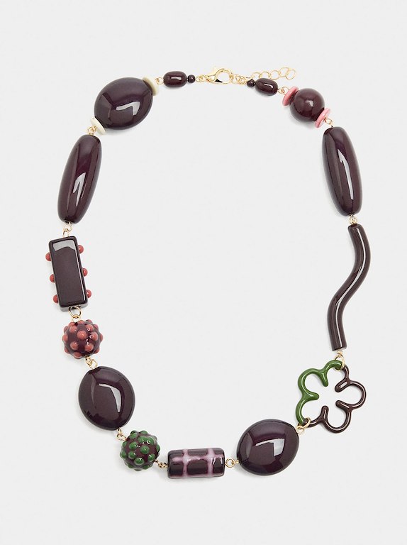 SHORT NECKLACE BEADS WITH ENAMEL
