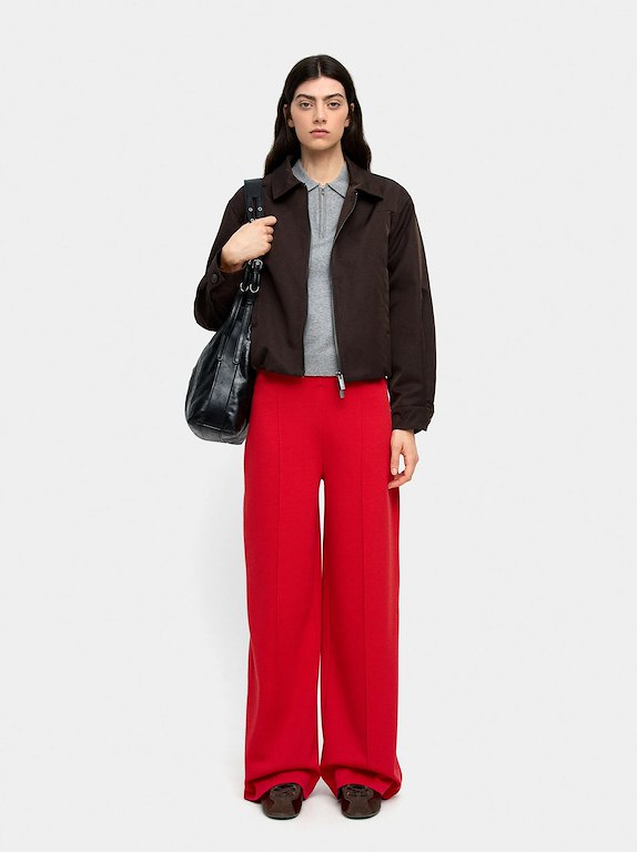 TROUSERS WITH PLEATS WITH ELASTIC WAIST