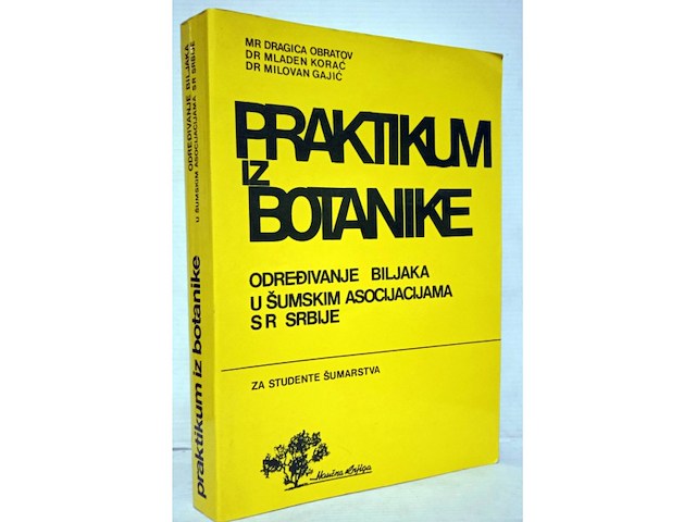 PRAKTIKUM IZ BOTANIKE određivanje biljaka