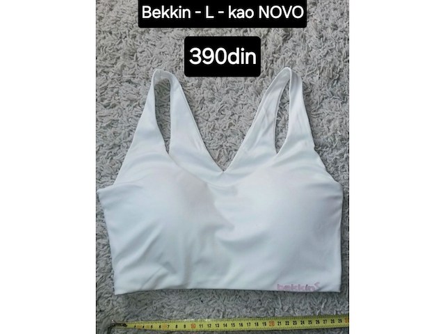 Bekkin sportski top beli - L/40 - kao NOVO