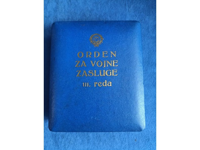 JNA KUTIJA ORDENA ZA VOJNE ZASLUGE III. RED - FNRJ