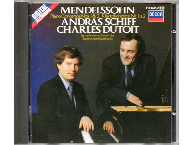 Mendelssohn* - Andras Schiff*, Charles Dutoit
