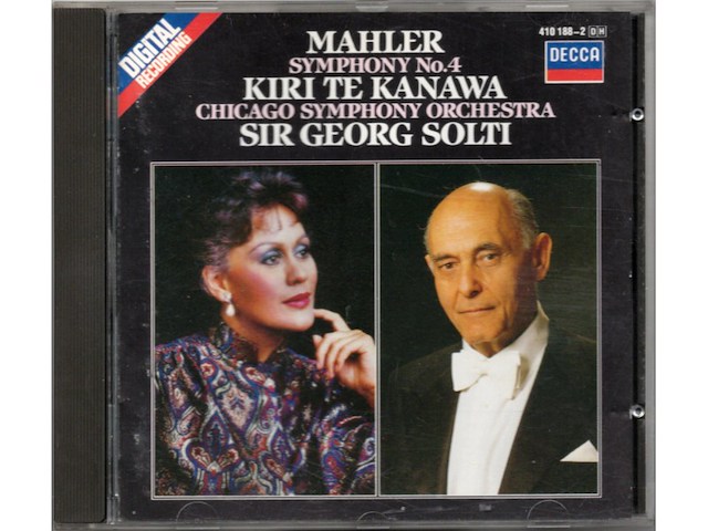 Mahler* - Kiri Te Kanawa – Symphony No. 4