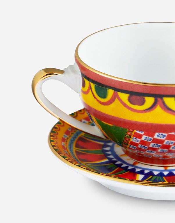 Dolce&Gabbana’s Carretto Siciliano Porcelain Tea Set – Šoljica sa tacnom