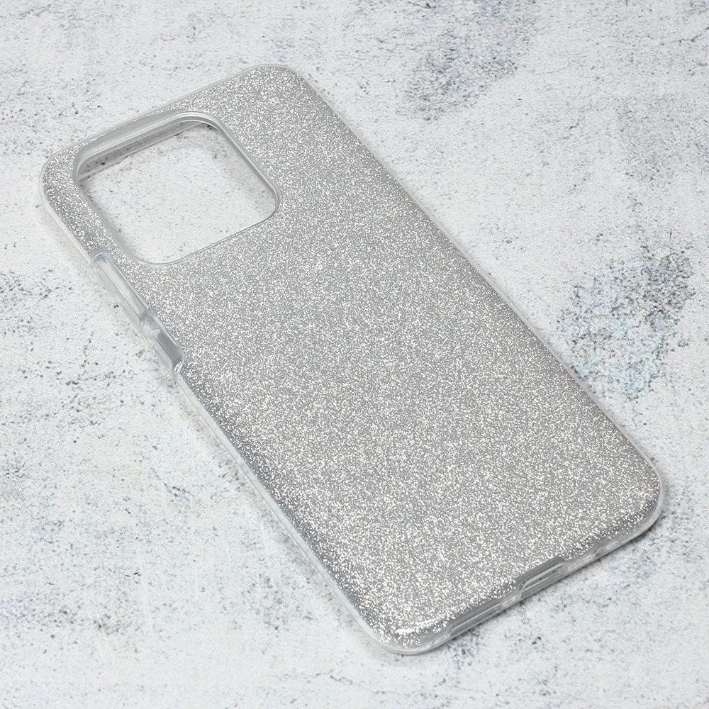 Maska Crystal Dust za Xiaomi Redmi 10C srebrna