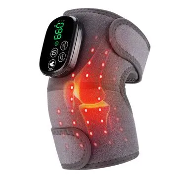 HEATED KNEE BRACE WITH INFRARED LIGHT THERAPY - 5-LEVEL ADJUSTABLE HEAT