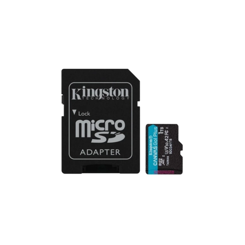 Micro SD Card 1TB Kingston+SD adapter SDCG4/1TB - 200/160 MB/s