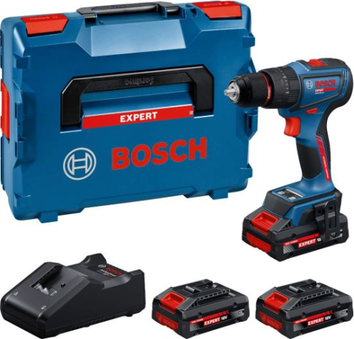 Bosch EXPERT EXSB18V-90 vibraciona akumulatorska bušilica - odvrtač, 18V, sa 3x4Ah baterije i punjačem