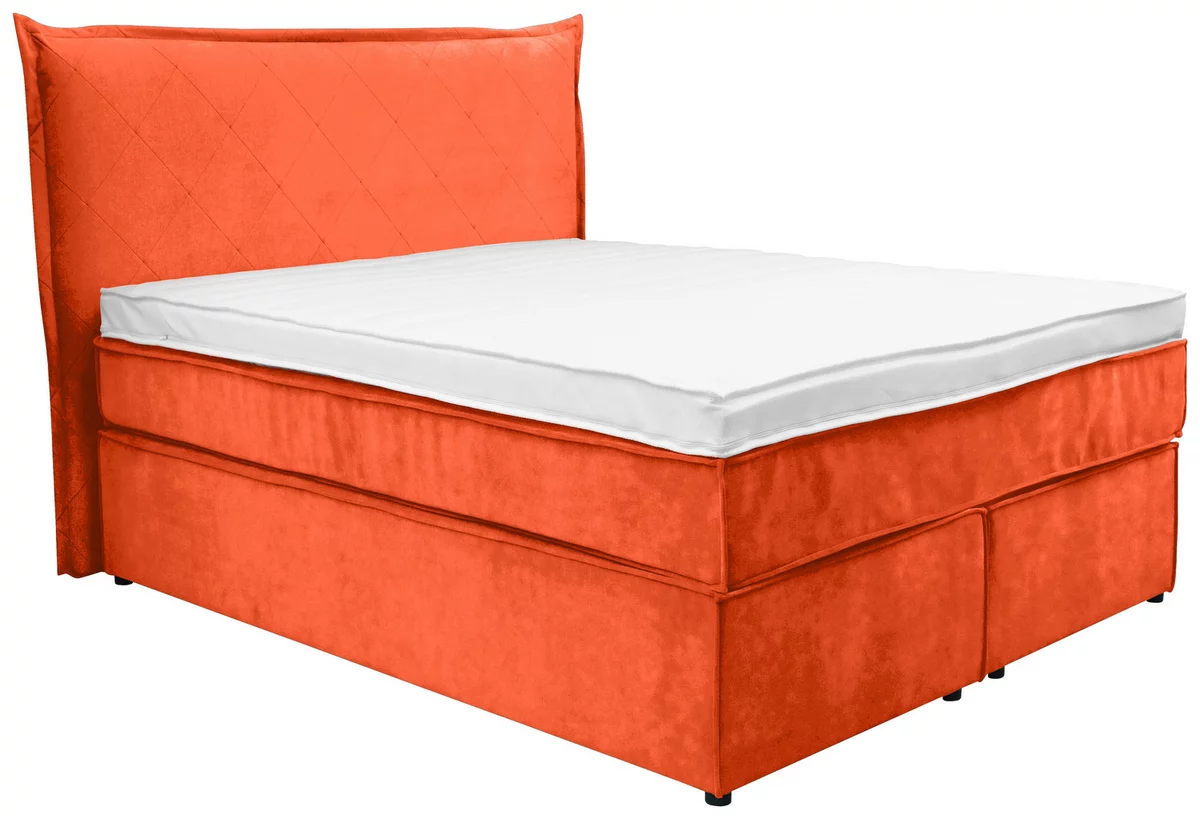 Boxxx BOXSPRING KREVET 140/200 cm narandžasta
