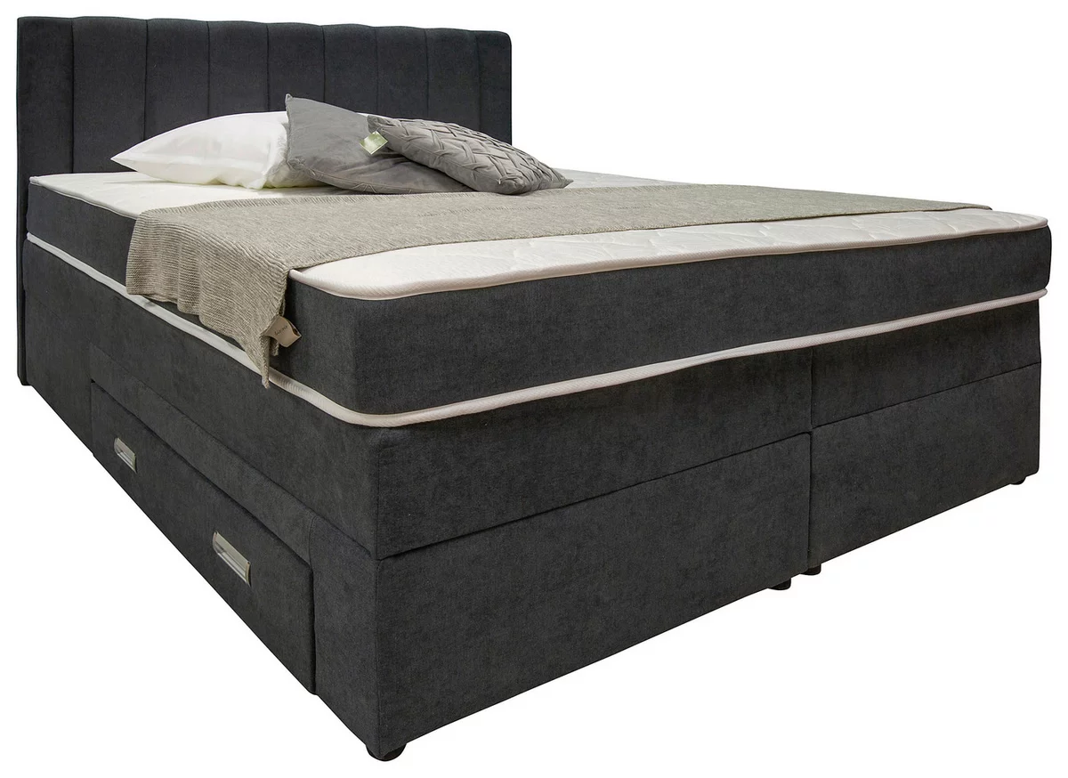 Carryhome BOXSPRING KREVET tamnosiva