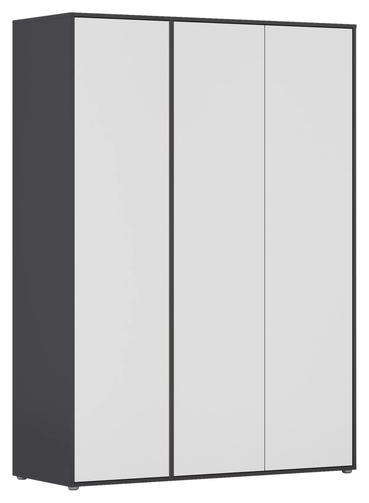 ORMAR SA KLASIČNIM VRATIMA siva, bela 140/194/53 cm