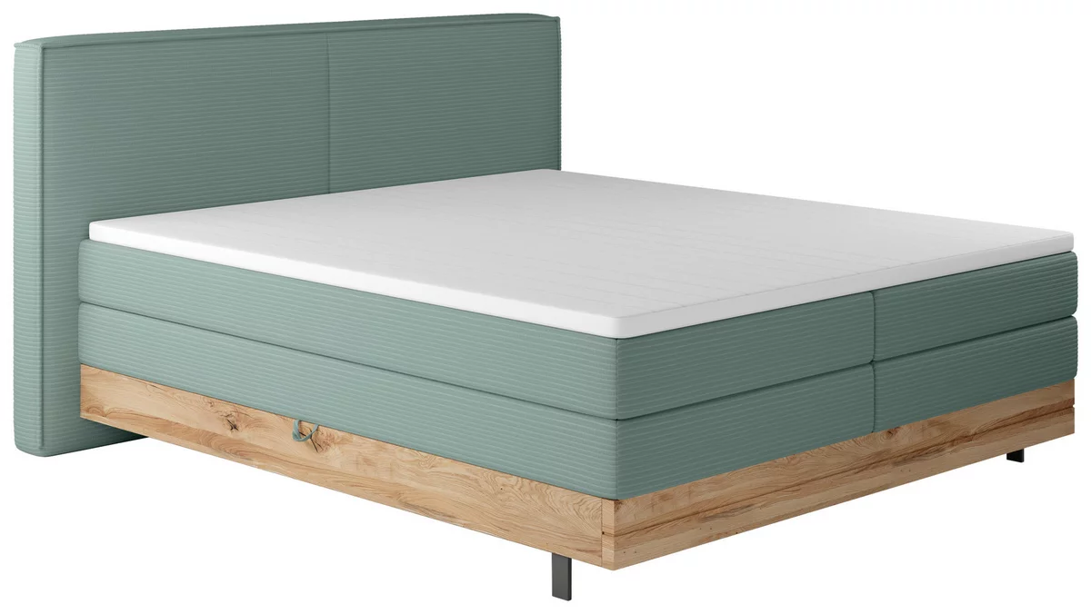 BOXSPRING KREVET 180/200 cm petrolej plava