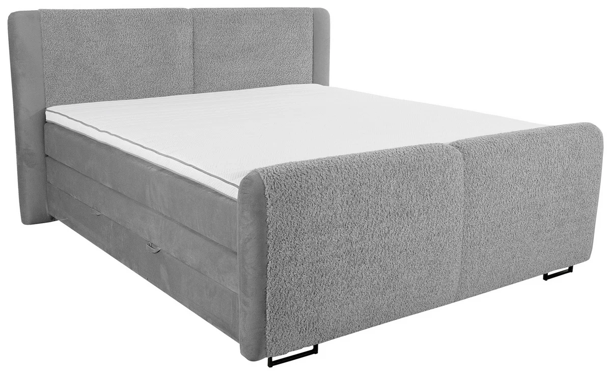 BOXSPRING KREVET 180/200 cm siva
