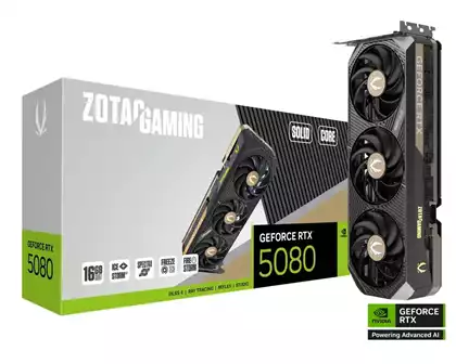 ZOTAC Grafička karta Zotac Gaming Geforce RTX 5080 Solid Core 16GB DDR7 256 bit 3xDP/HDMI