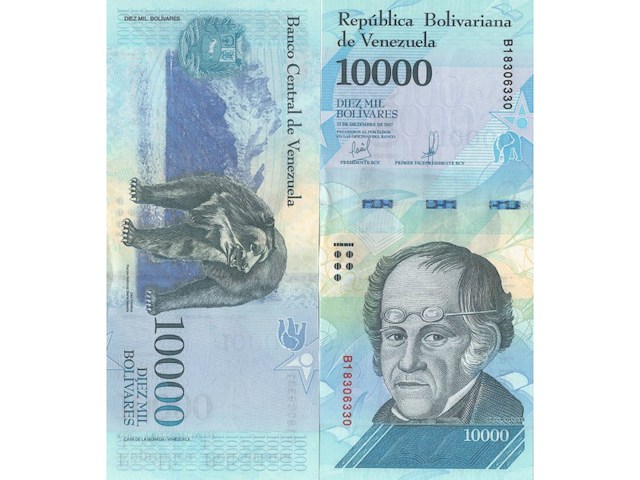 VENEZUELA Venecuela 10.000 Bolivares 2017 UNC, P-98