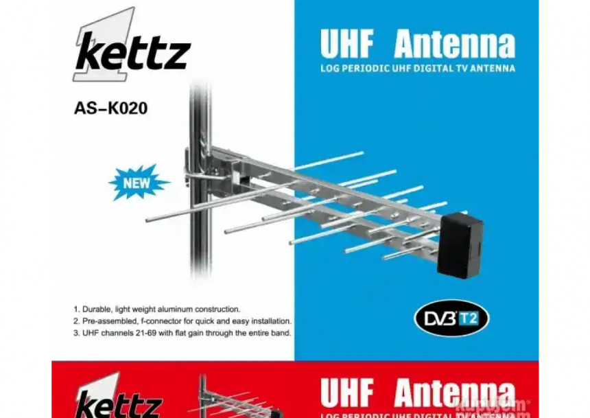 Spoljna antena Kettz AS-K020 TV/FM/T2