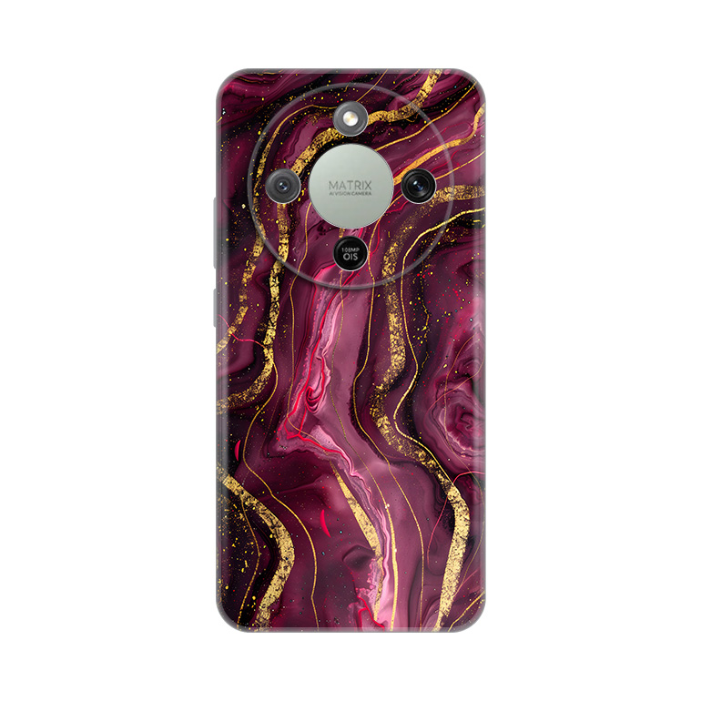 Zastitna silikonska maska (futrola) PRINT - Huawei Honor Magic 8 Lite Burgundy
