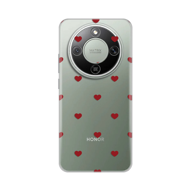 Zastitna silikonska maska (futrola) PRINT - Huawei Honor Magic 8 Lite Red Hearts