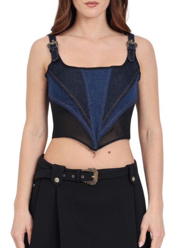 Versace Jeans Couture - Denim korset-top