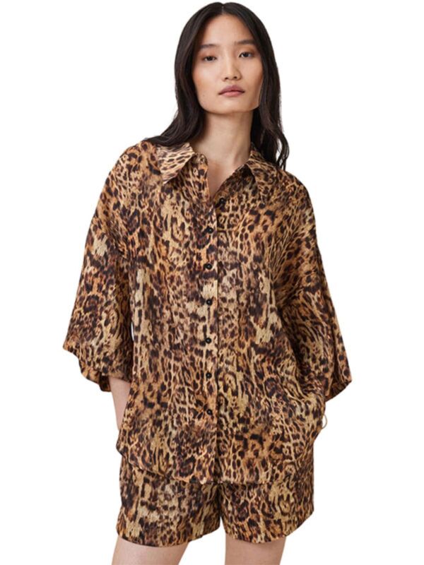 AllSaints - Leopard print ženska košulja