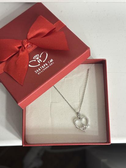 Nova srebrna ogrlica srce