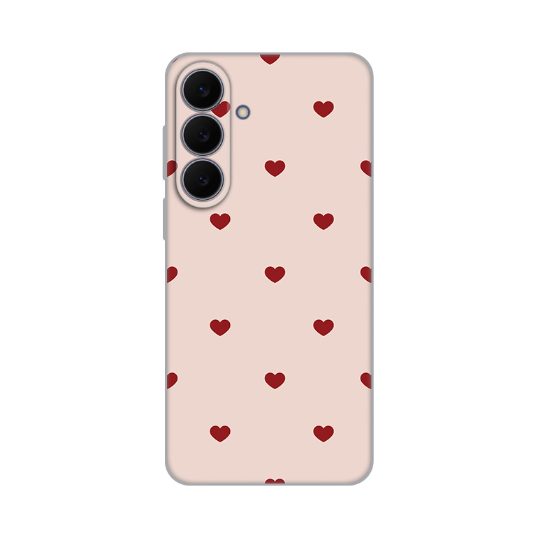 Zastitna silikonska maska (futrola) PRINT - Samsung S731B Galaxy S25 Fe Beige Hearts
