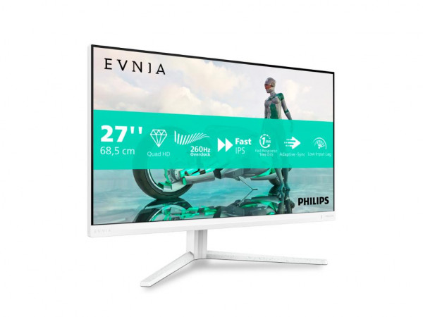 PHILIPS Monitor 27M2N3501PA00 27 inch IPS 2560x1440 260Hz 1ms GtG HDMIx2,DP Adaptive sync Pivot bela