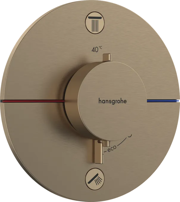 Hansgrohe ShowerSelect Comfort S termostatski mešač 2 funkcije brushed bronze 15554140