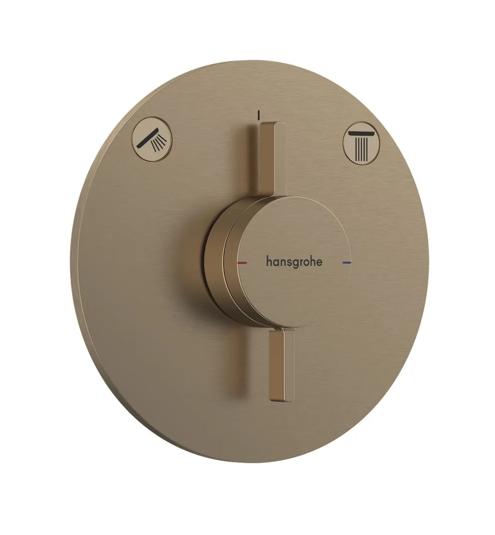 Hansgrohe Duoturn S mešač sa prebacivačem i kontrolom protoka 2 funkcije brushed bronze 75418140