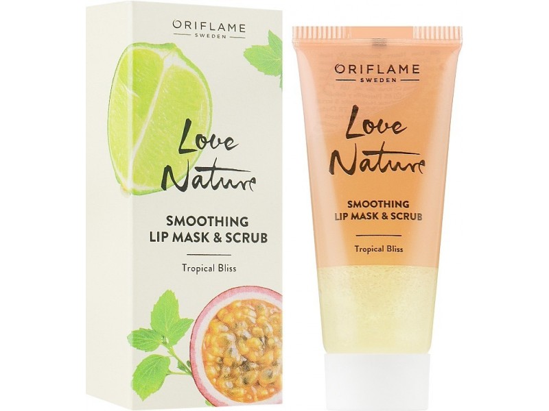 Love Nature maska i piling za usne Tropical Bliss