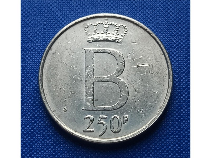 250 Francs 1976. - Belgija - srebro 25g