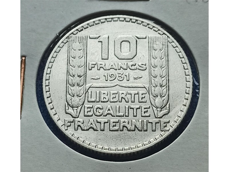 10 francs 1931. - Francuska - srebro