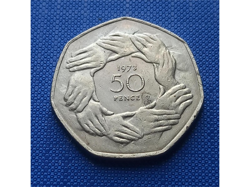 50 pence 1973. - Engleska - jubilarna