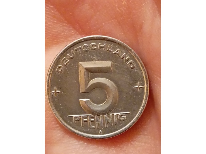 5 pfennig 1948g. A lepa kovanica