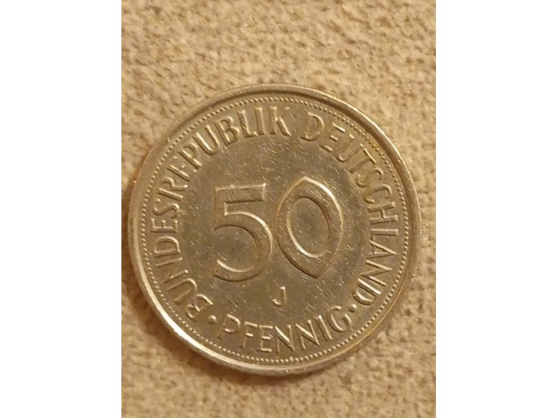 50 pfennig 1989g. J