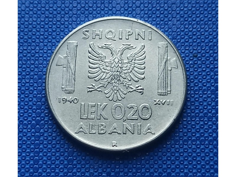 0.20 lek 1940. - Albanija