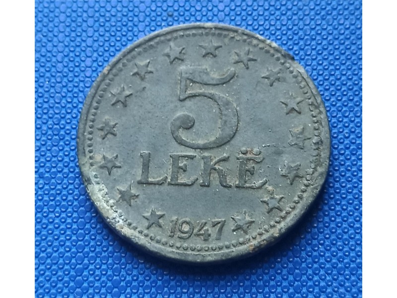 5 leke 1947. - Albanija