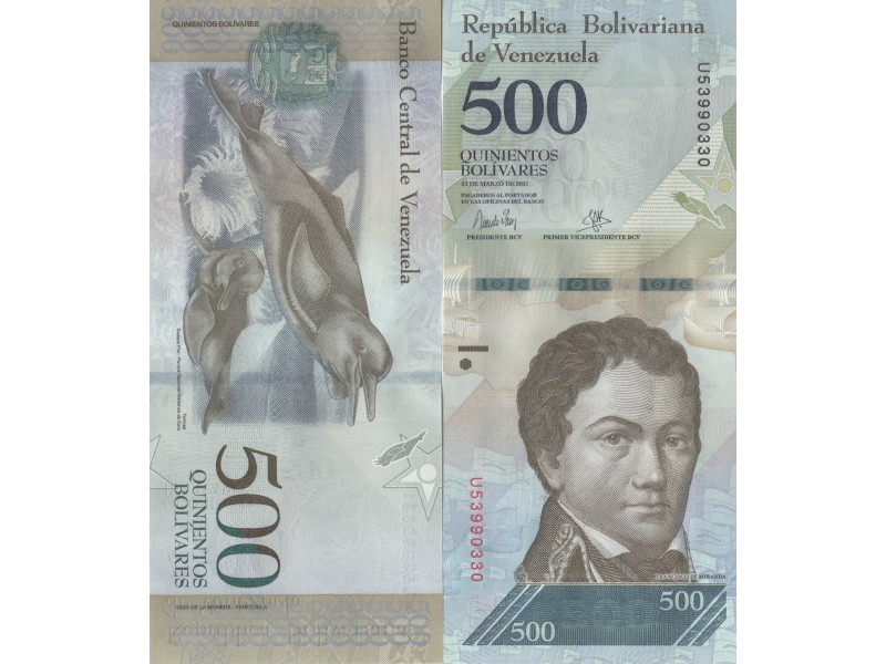 VENEZUELA Venecuela 500 Bolivares 2016/2017 UNC, P-94