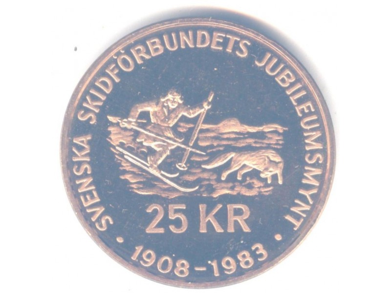 Token Svedska 25 kronor 1983 Stenmark