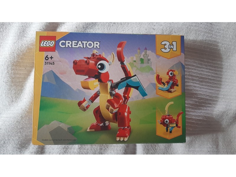 LEGO Creator, Crveni zmaj 3u1 - NOVO