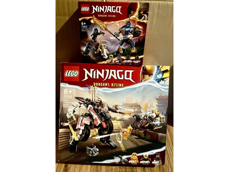 DVA NOVA NINJAGO LEGO pakovanja za 6800 dinara