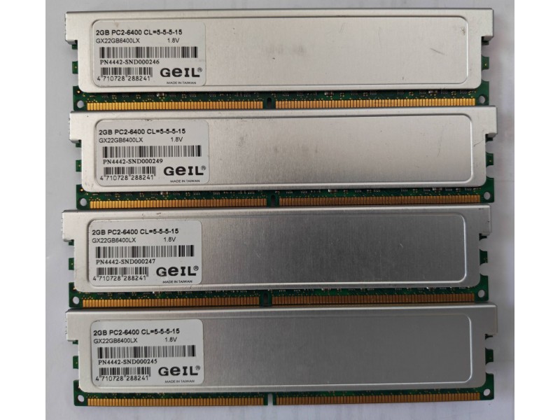 GEIL PC2-6400 DDR2 4X2GB