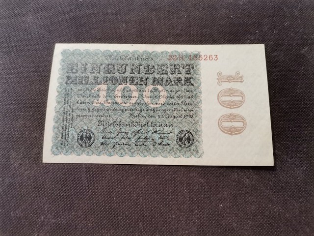 GERMANY 100.000.000 MARK 1923 ( 22 )