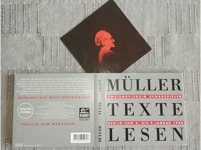 Heiner Müller - Müller Texte Lesen 3cd Set