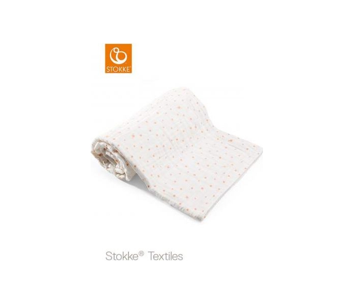 Stokke® prekrivac ORGANIC - MUSLIN CORAL BEE