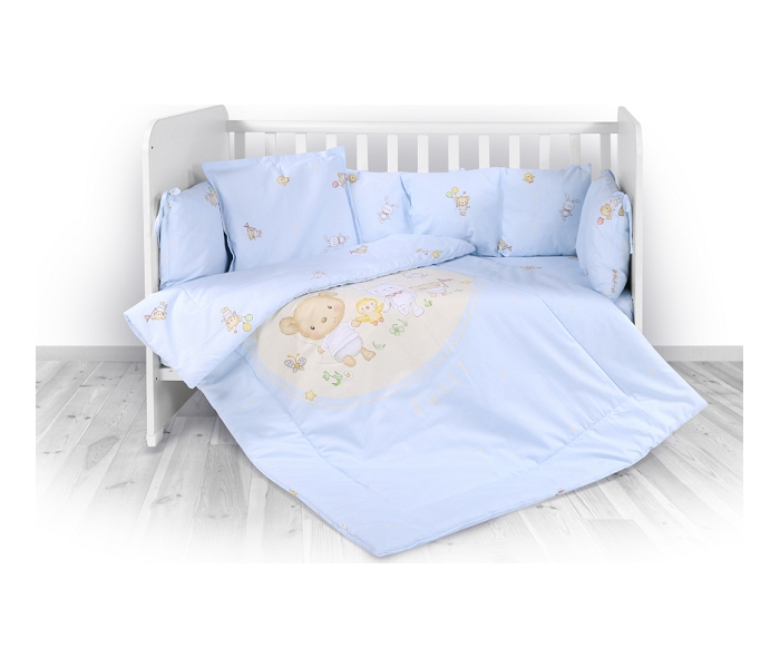 LORELLI POSTELJINA ZA BEBE SET LILY - BEAR PARTY BLUE